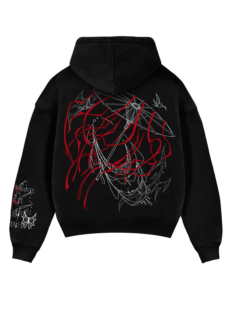 Зип худи КРАСНЫЙ ЗОНТ - по цене 13 980 ₽ купить в интернет-магазине БЕЗДNА